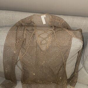 Jonathan Simkhai | Swim | Simkhai Tate Embellished Bronze Beach Cover ...